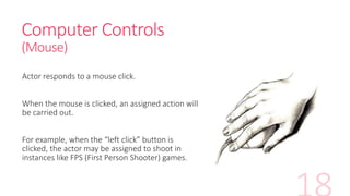 Chapt 3 role of actors | PPTX | Computer Animation | Computer Software and Applications