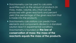 Chapt 4 chemical reactions stoichiometry | PPT