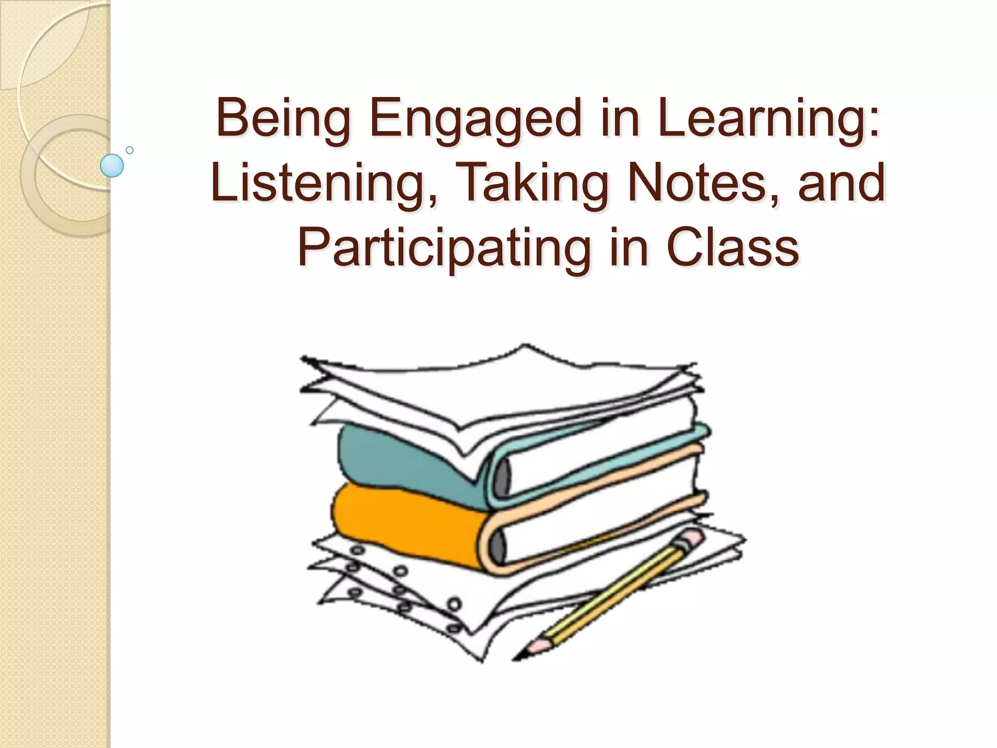 Chapt 6 Being Engaged Learning | PPT