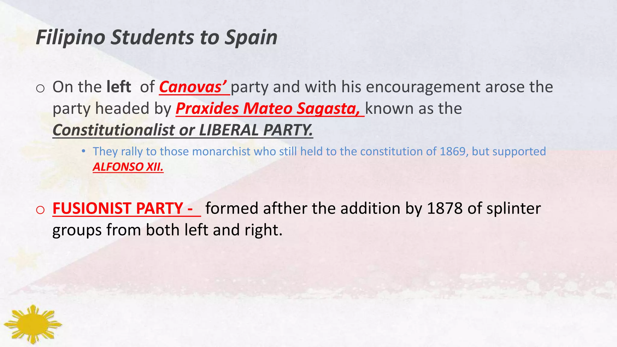 Chapte 2(early filipino students activites in spain) | PPTX