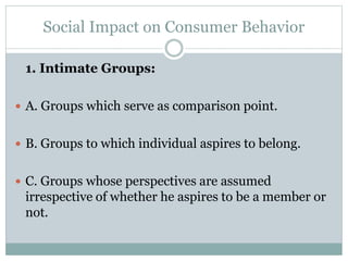 Consumer and Cultural Influences | PPTX