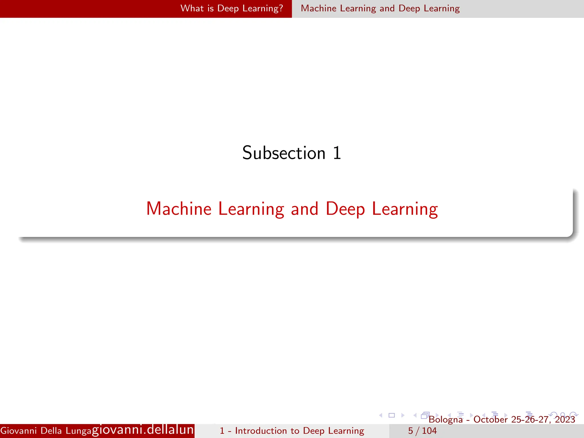 Halloween Conference 2023 - Introduction to Deep Learning | PPT