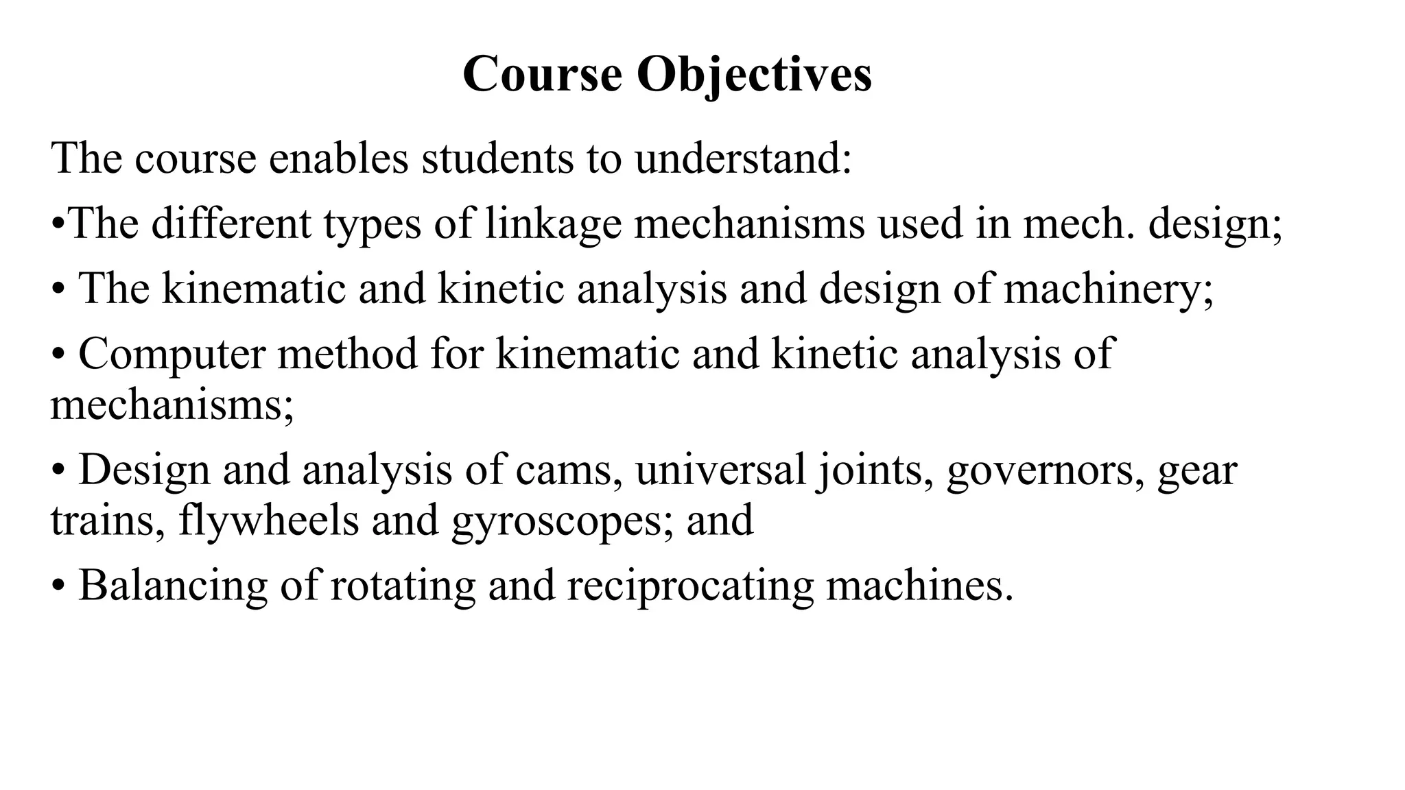 mechanism of machinery | PPTX