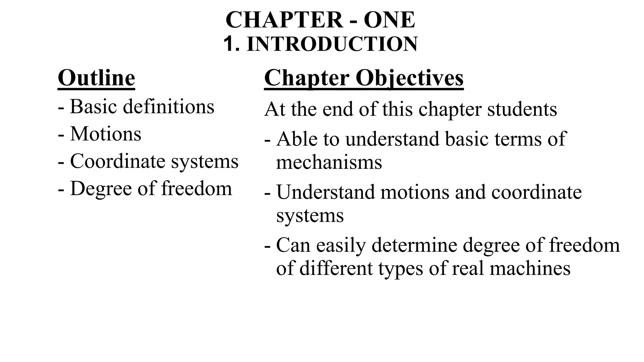 mechanism of machinery | PPTX