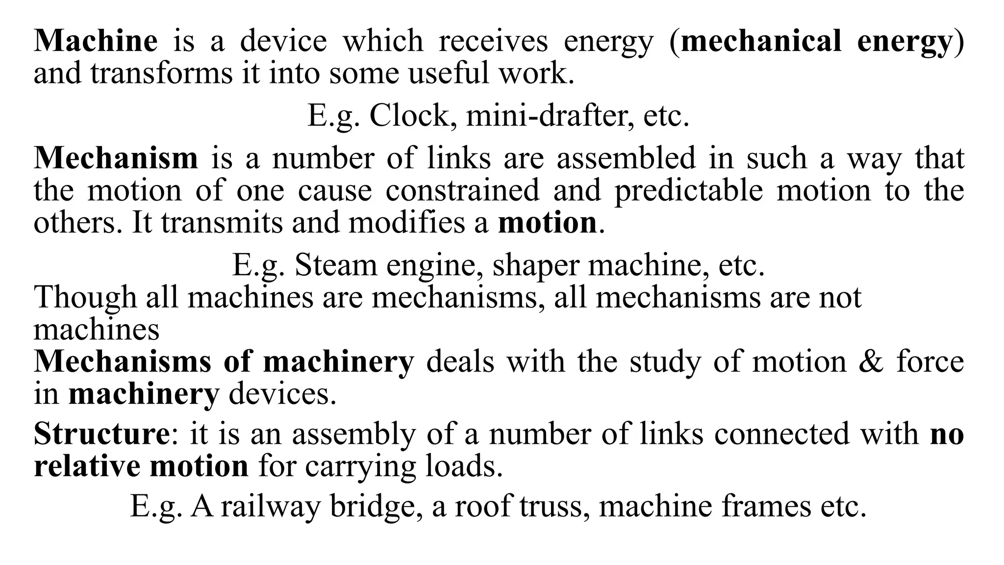 mechanism of machinery | PPTX