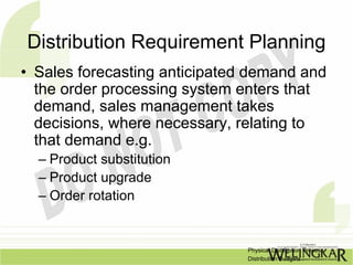 Physical Distribution process (Distribution Budgets) | PDF | Retail ...