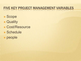 Chapter 02 project planning | PPT