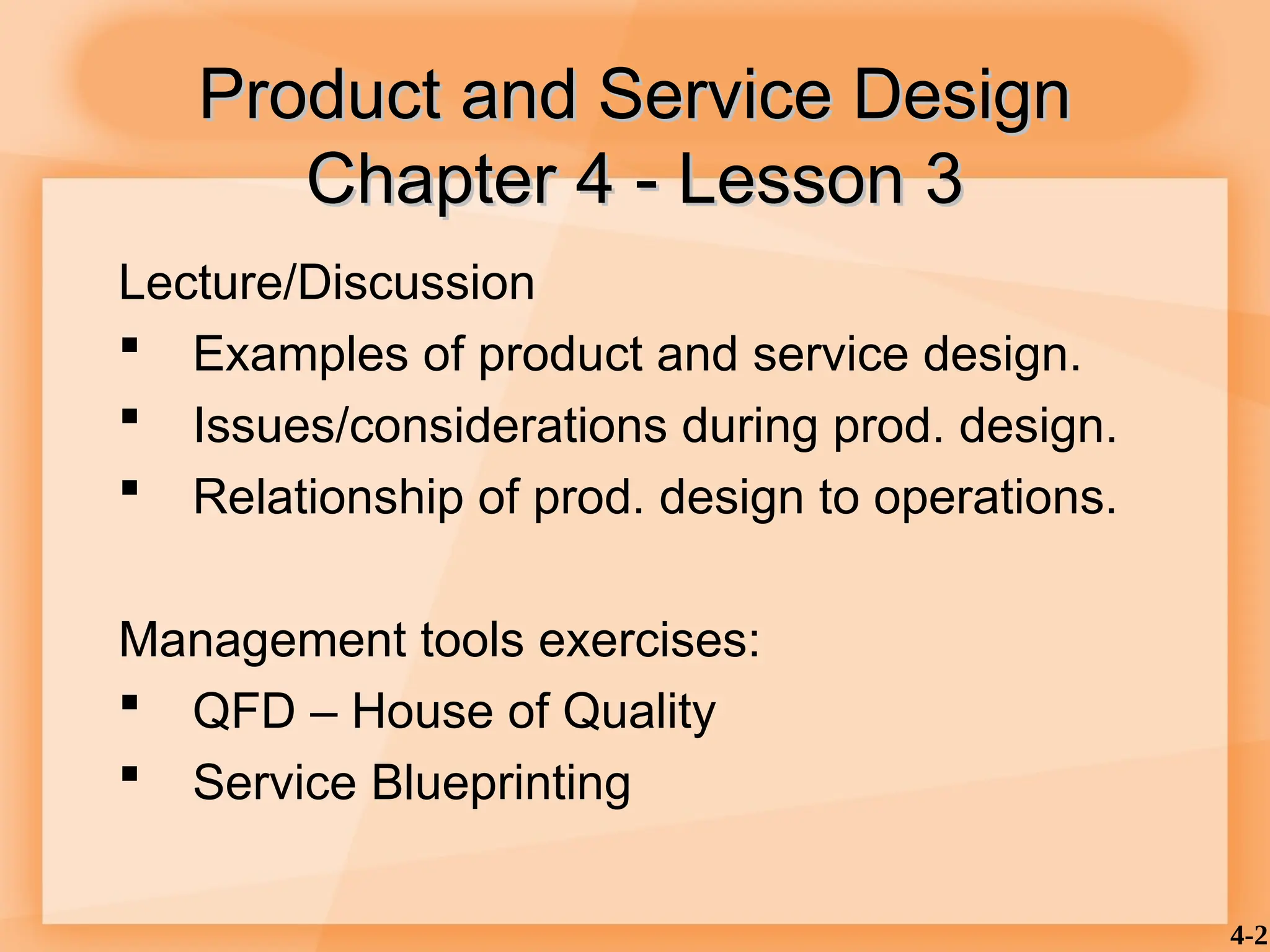 Service Design topic from Operations Management | PPT