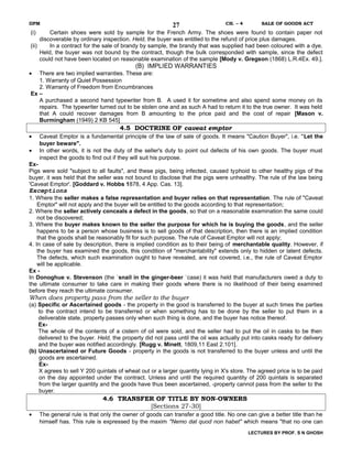 Chapter 04 Sale Of Goods Act | PDF