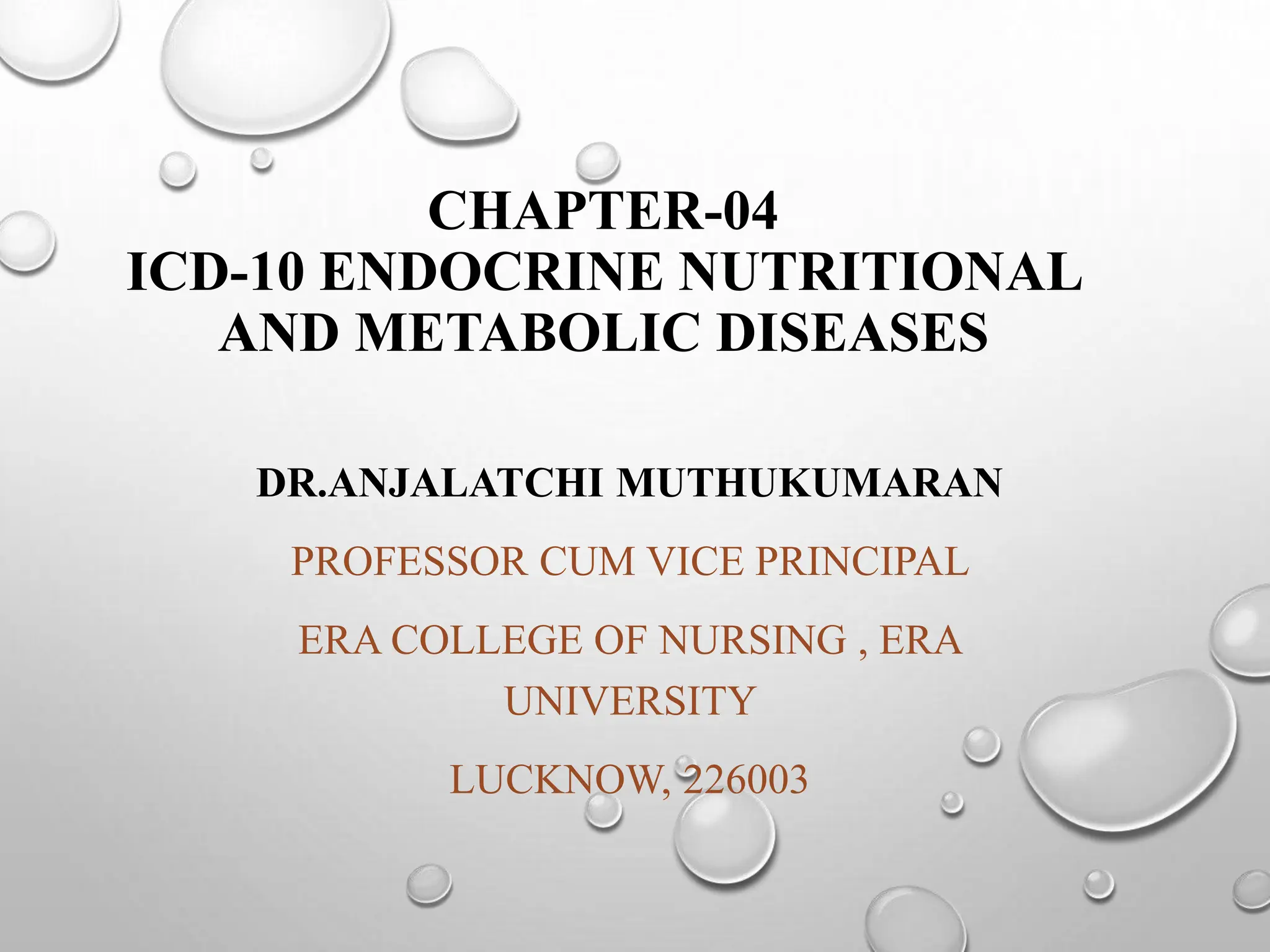 Chapter-04 ICD -10 Endocrine System 14.02.24....pptx