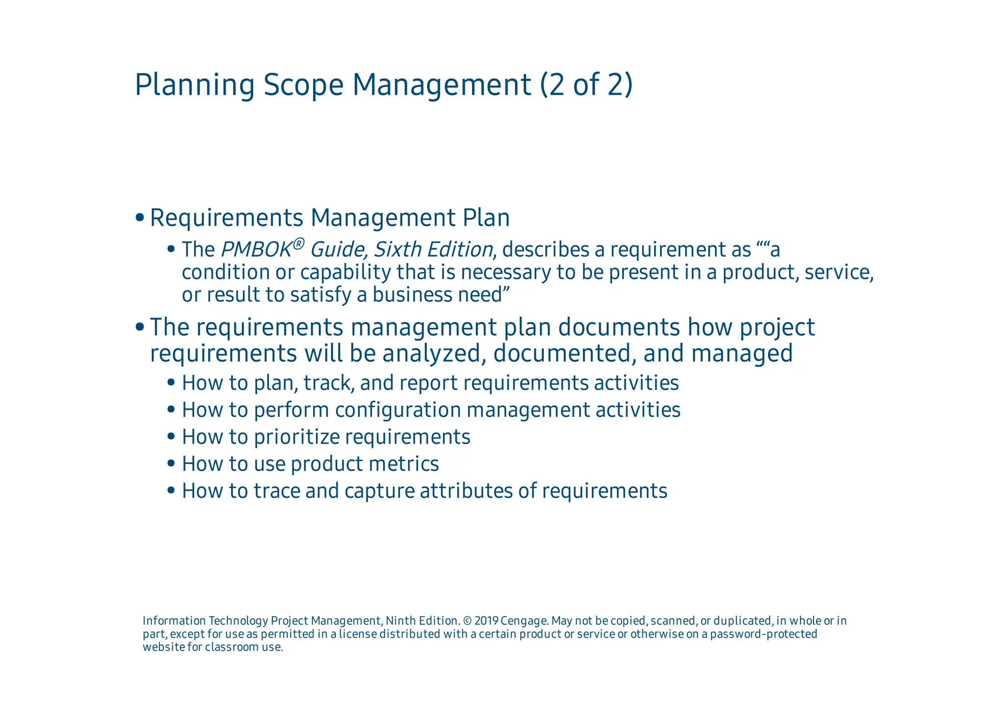 project scope management chapter-05.pdf (Project execution) | PDF