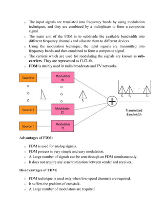 Chapter-05- Multiplexing , Advantages of Multiplexing | PDF