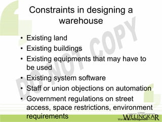 Warehouse management | PDF