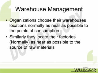 Warehouse management | PDF