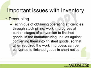 Inventory control and management | PDF