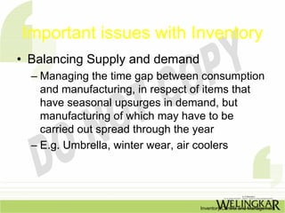 Inventory control and management | PDF