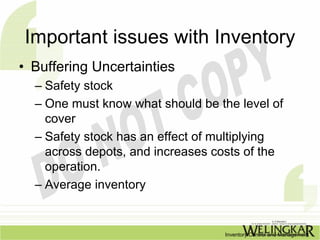 Inventory control and management | PDF
