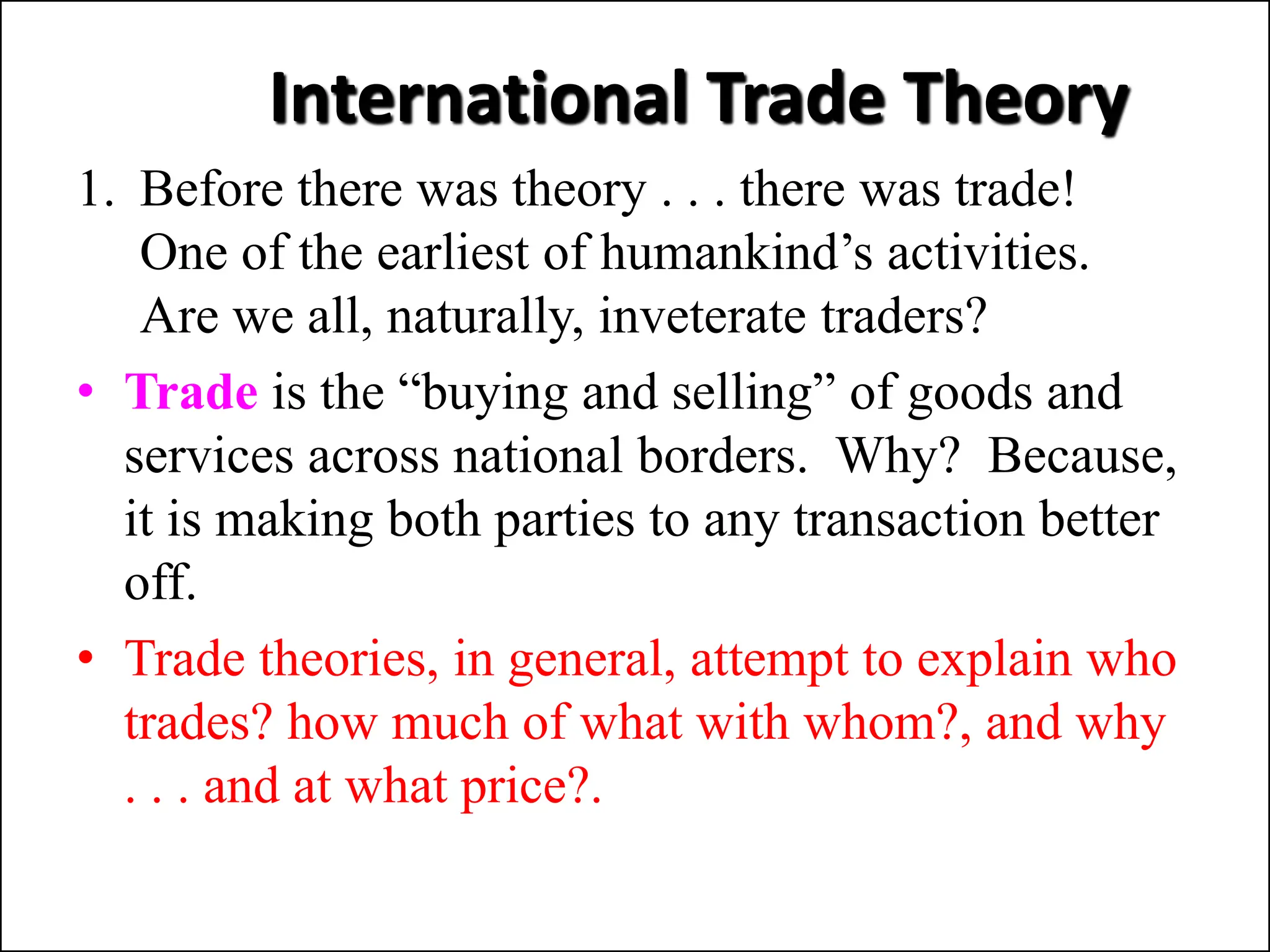International trade, theory, trade barriers, international trade payment methods | PPT