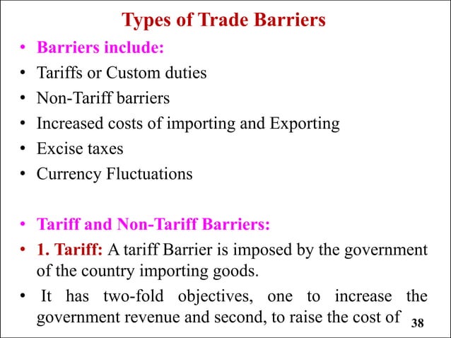 International trade, theory, trade barriers, international trade payment methods | PPT