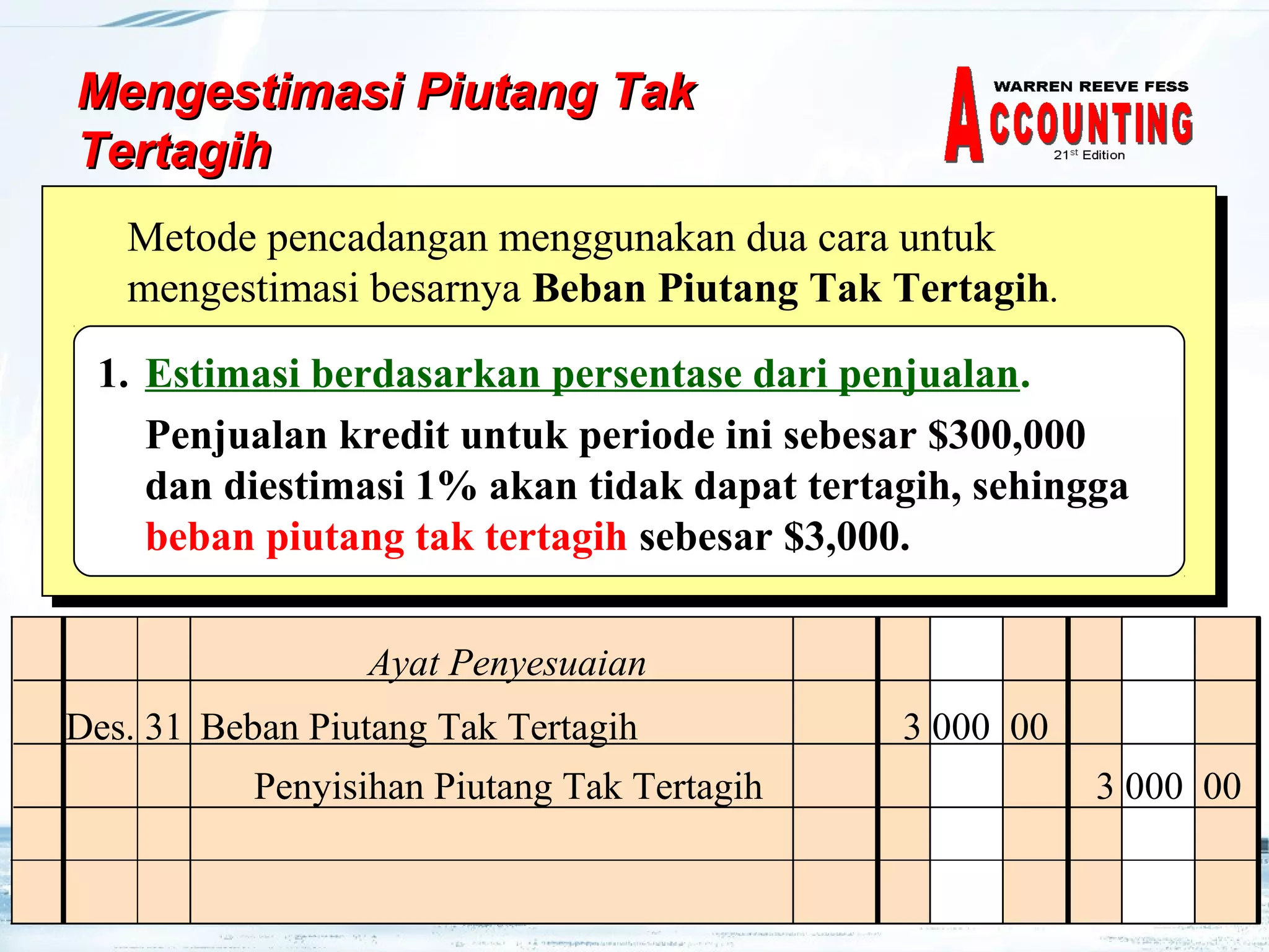 Chapter 08 piutang-pertemuan ke-2 | PPT