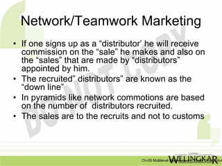Multilevel marketing and direct distribution | PPT