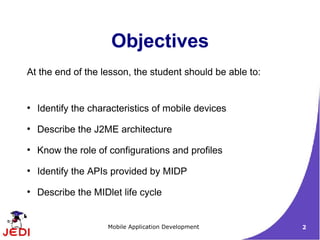 Mobile Application Development JEDI | PPT