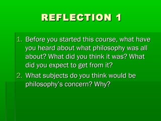 Chapter 1: Philosophy | PPT