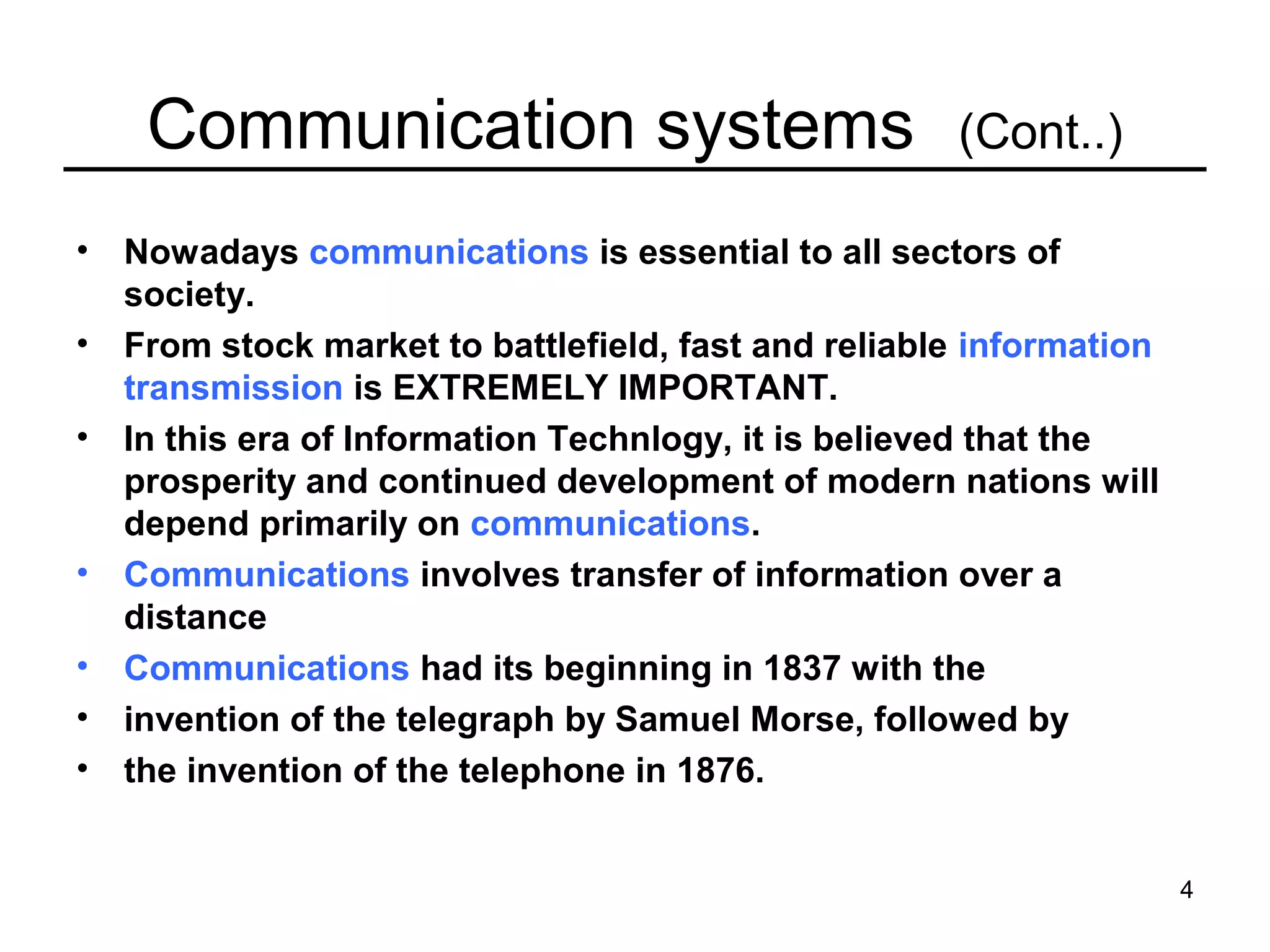communication system ch1 | PPT