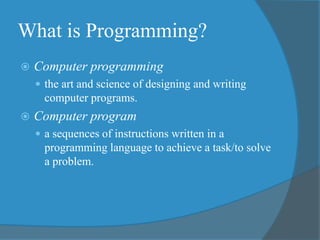 Introduction To Computer and Java | PPT