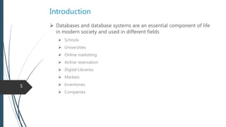 Fundamentals of Database system - Databases and Database Users | PPTX