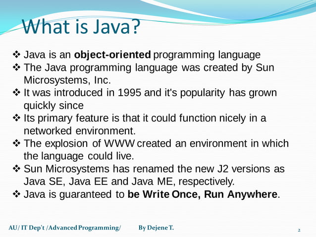 Advanced Java Programming | PDF