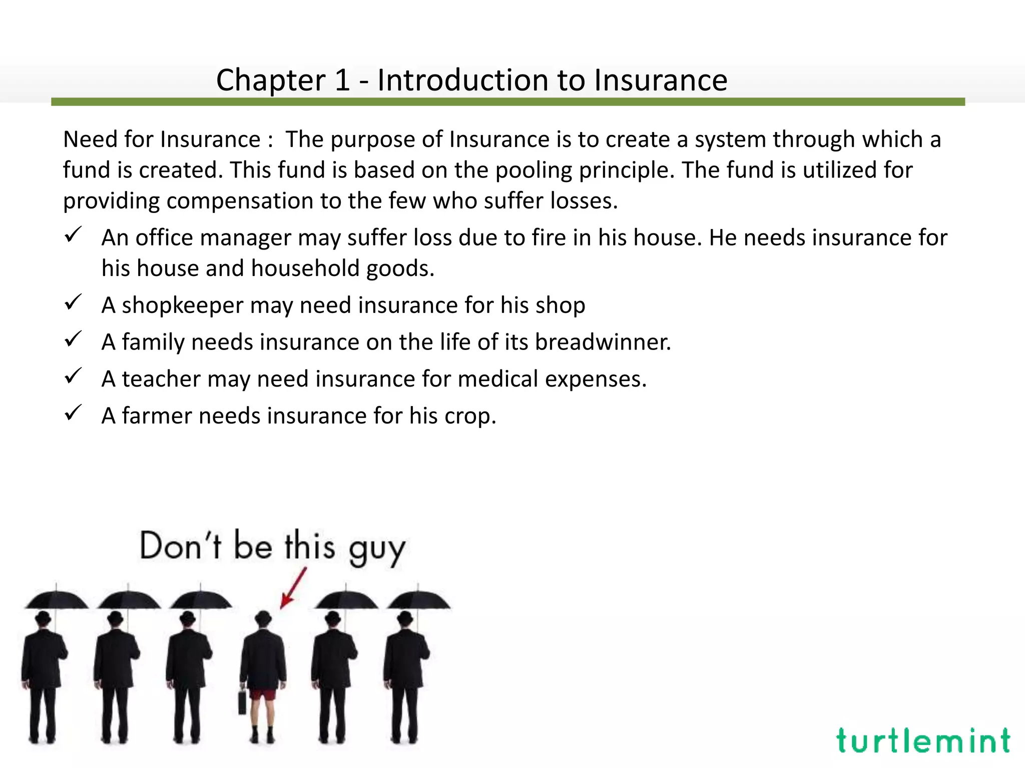 Introduction to insurance | PPTX