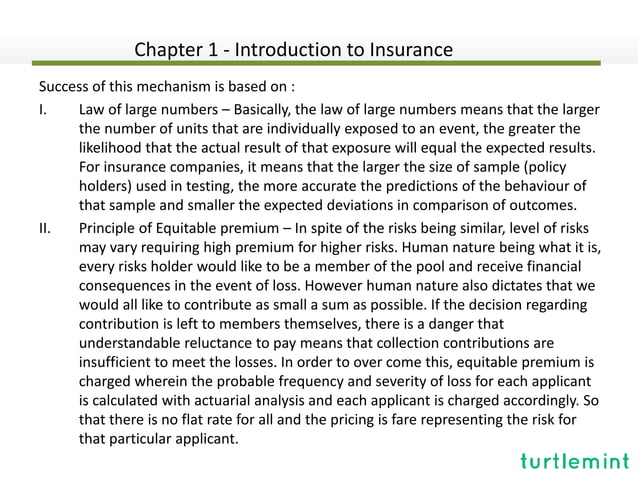 Introduction to insurance | PPTX | Insurance | Personal Finance