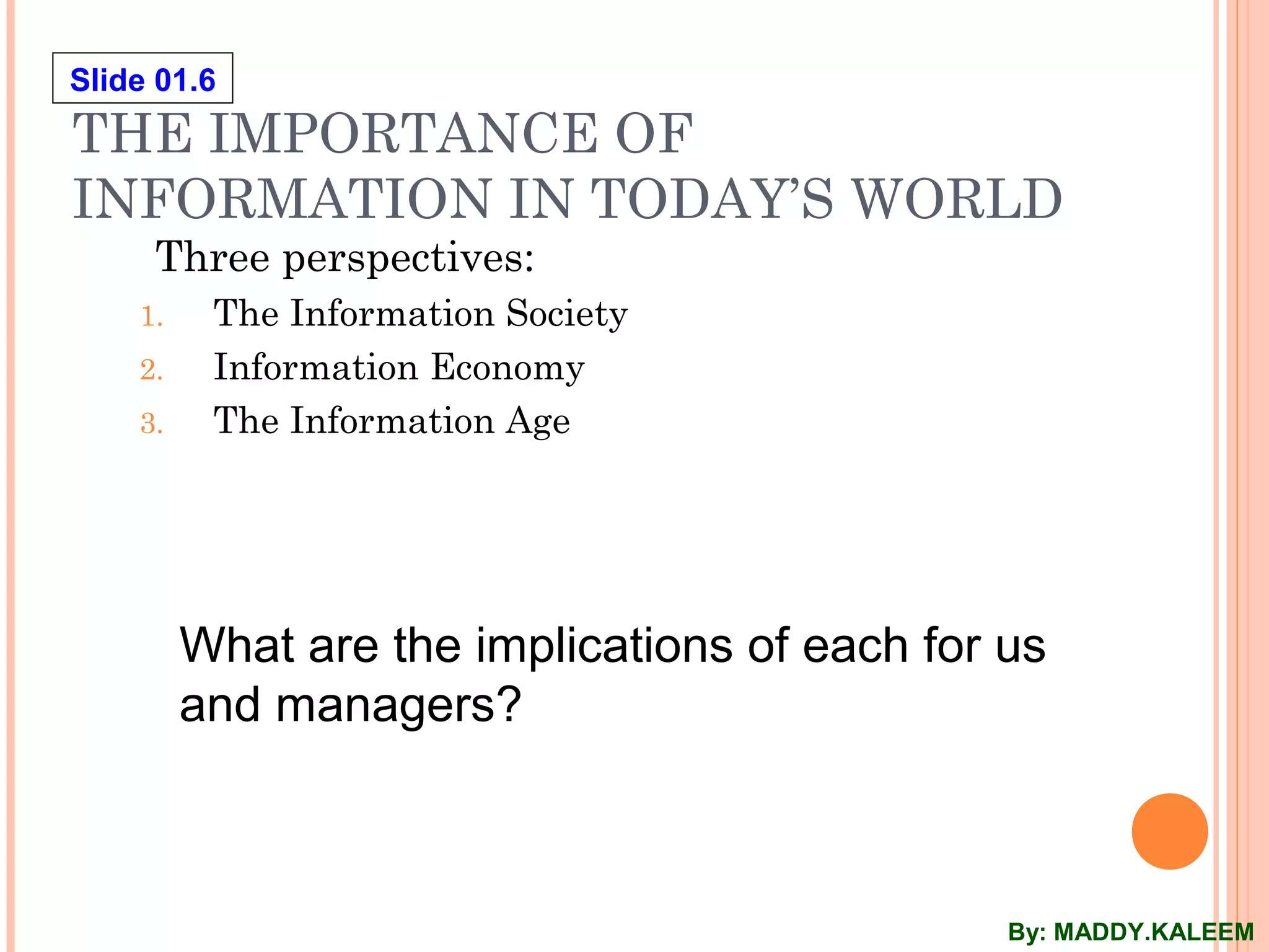 Introduction to Information Management Chapter 1 | PPT