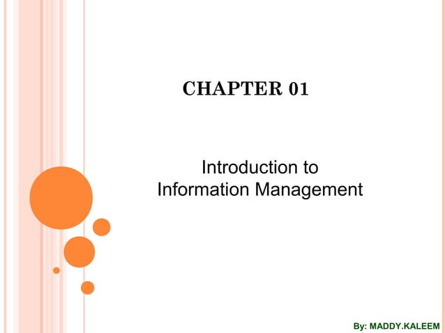 Introduction to Information Management Chapter 1 | PPT | Internet | Computing