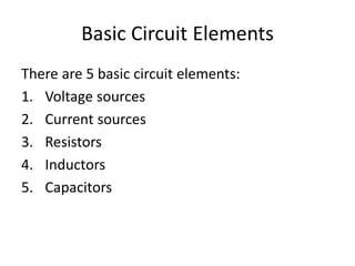 Electronics 1: Chapter # 01 : Electric Circuit analysis Review | PDF