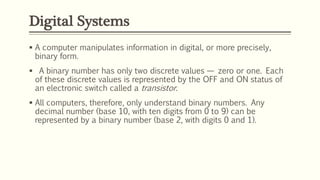 Chapter 1: Binary System | PPTX
