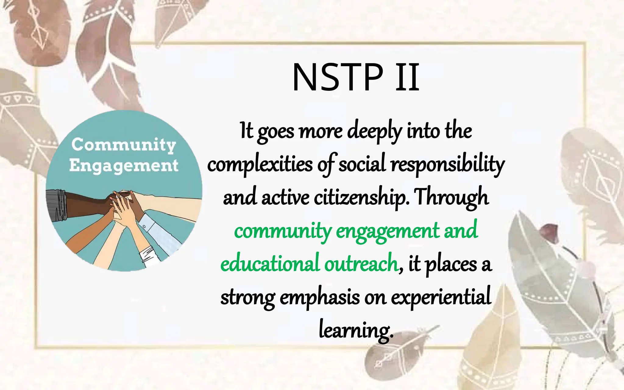 National Service Training Program CHAPTER 1 | PPTX