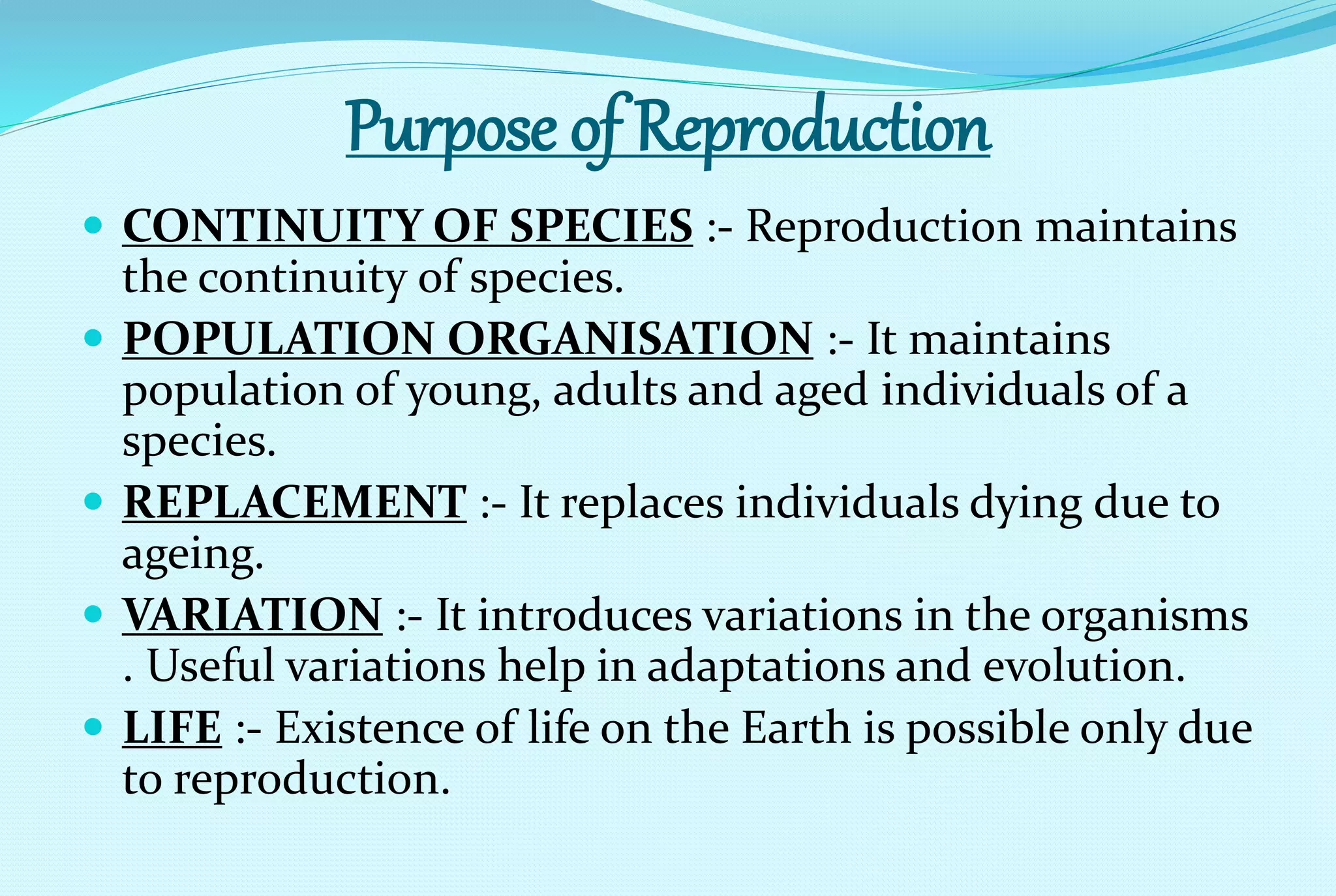 CLASS 12||Chapter 1|| Reproduction in Organisms. | PPTX