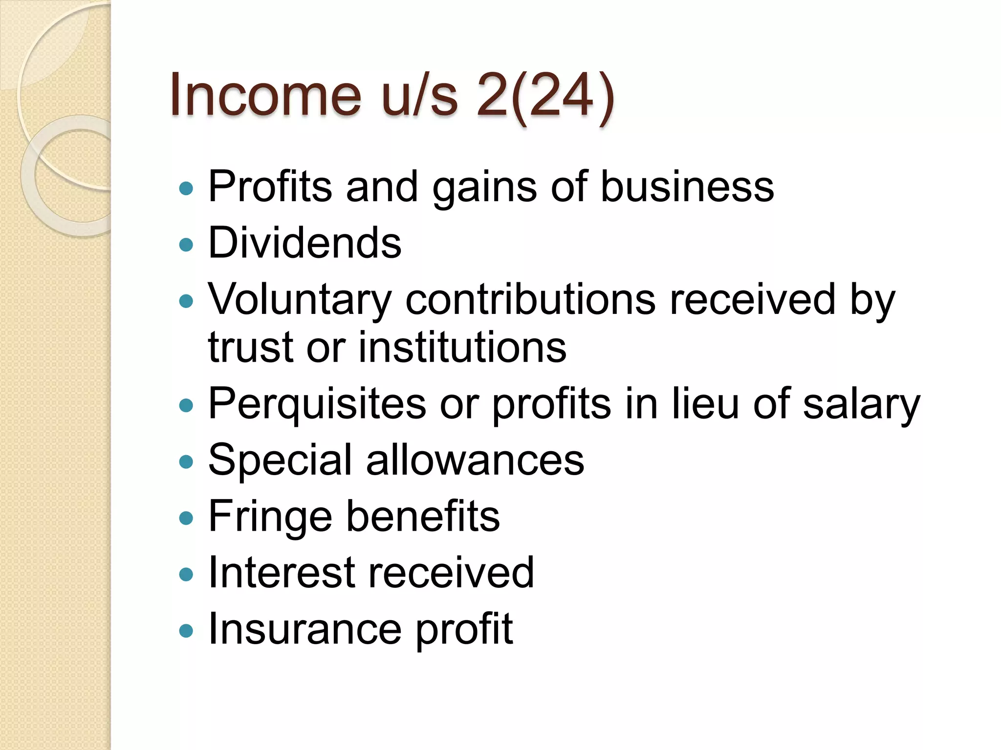 Introduction to Income Tax-I | PPTX
