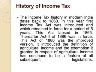 Introduction to Income Tax-I | PPTX