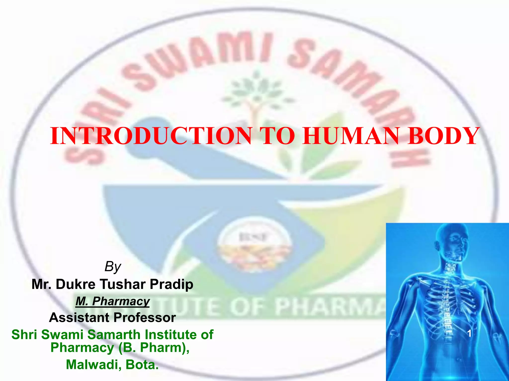 Chapter 1. Introduction to Human Body | PPT