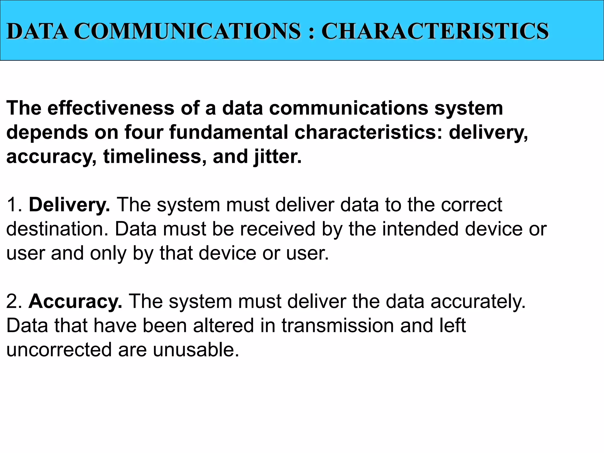 Introduction to Data Communication | PPT | Computer Networking | Computing