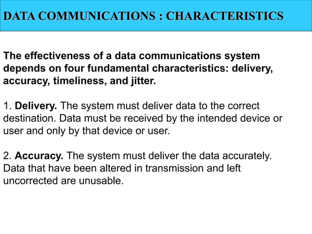Introduction To Data Communication Ppt Computer Networking Computing