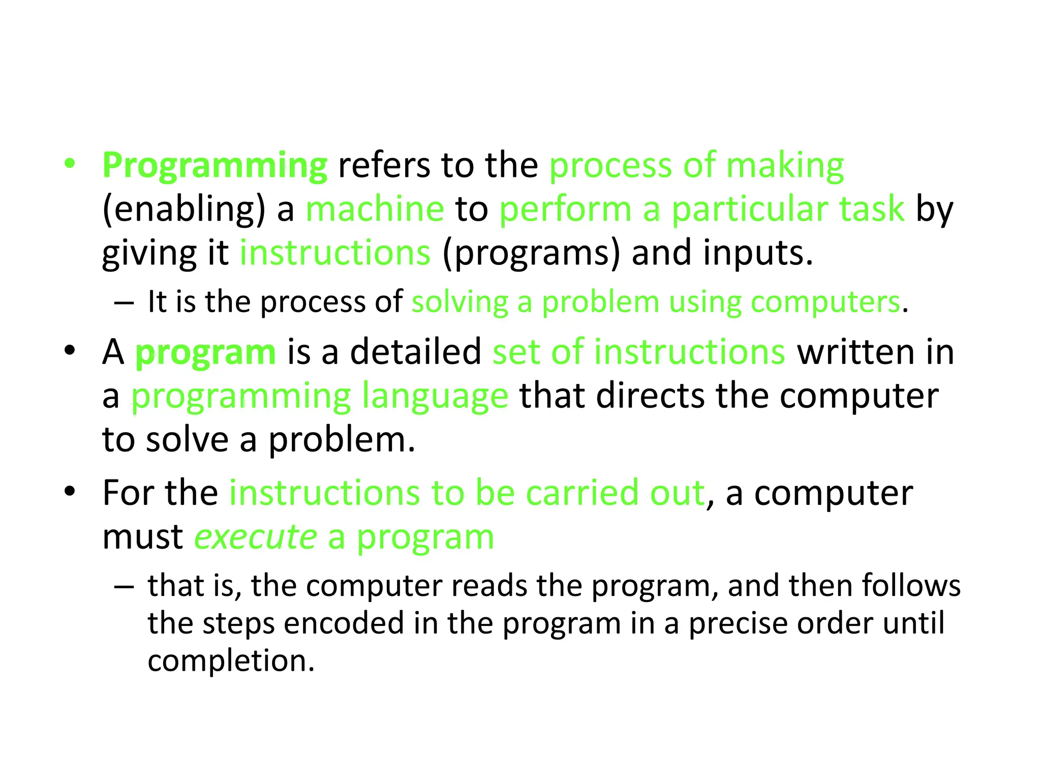 CHAPTER-1.ppt | Programming Languages | Computing
