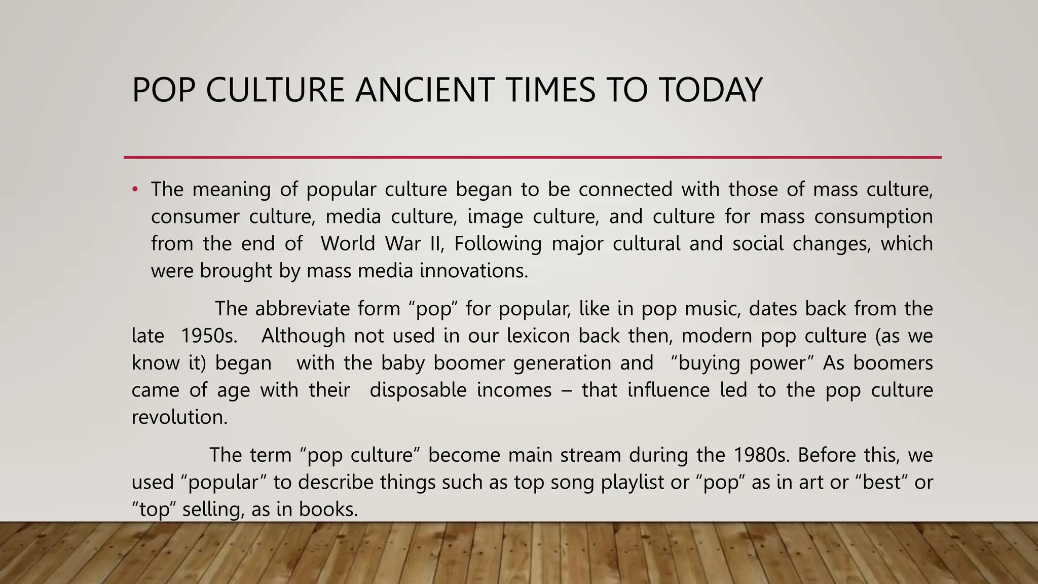 ART'S AND HUMANITIES POP CULTURE.PPT.COM
