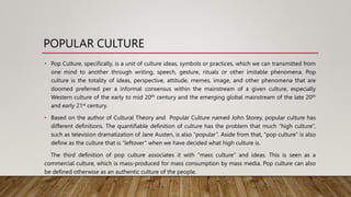 ART'S AND HUMANITIES POP CULTURE.PPT.COM