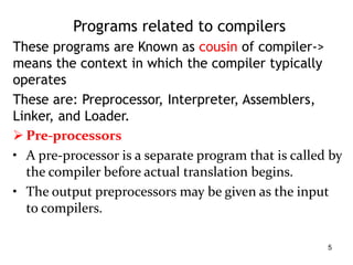 Chapter-1.pptx compiler Design Course Material | PPTX