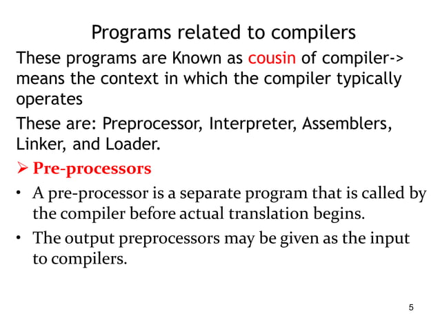 Chapter-1.pptx compiler Design Course Material | PPTX