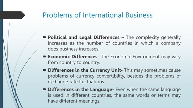 Introduction to International Business and Trade PPTX | PPTX | Business ...